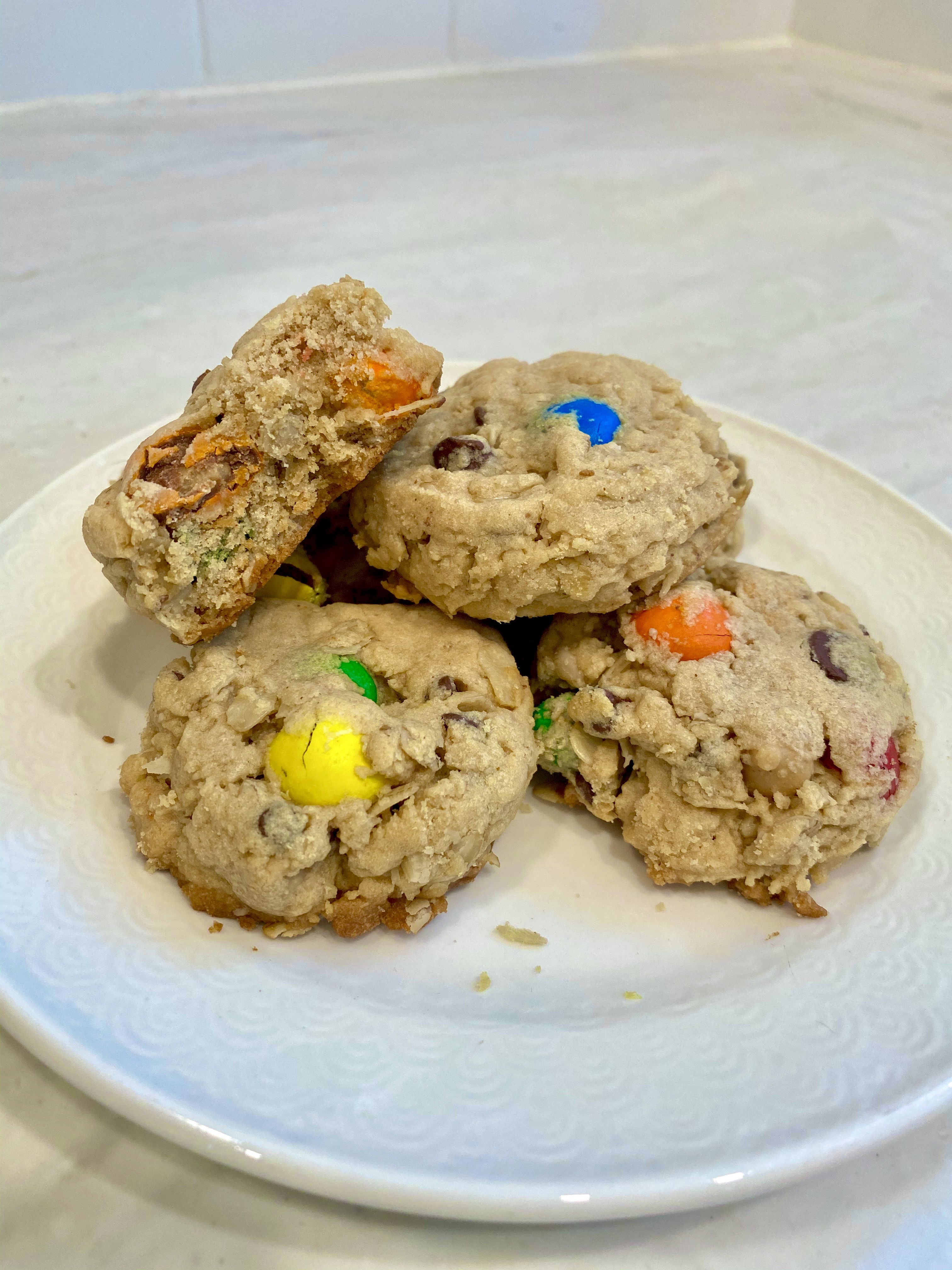 Chocolate Peanut Butter Monster Cookies – Crunchy Salty Sweet